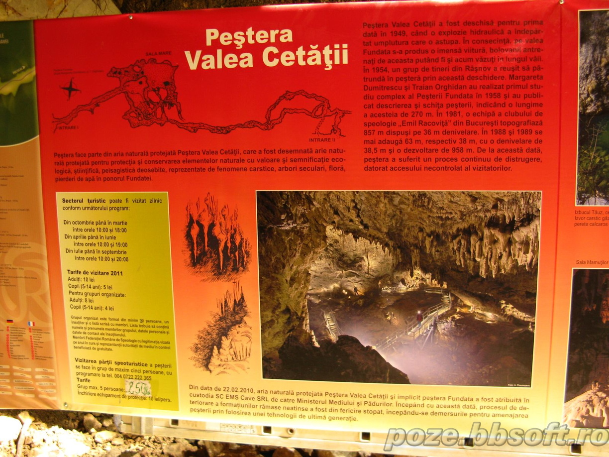 Geologie si arheologie > Pesteri > Pestera Valea Cetatii Rasnov ...